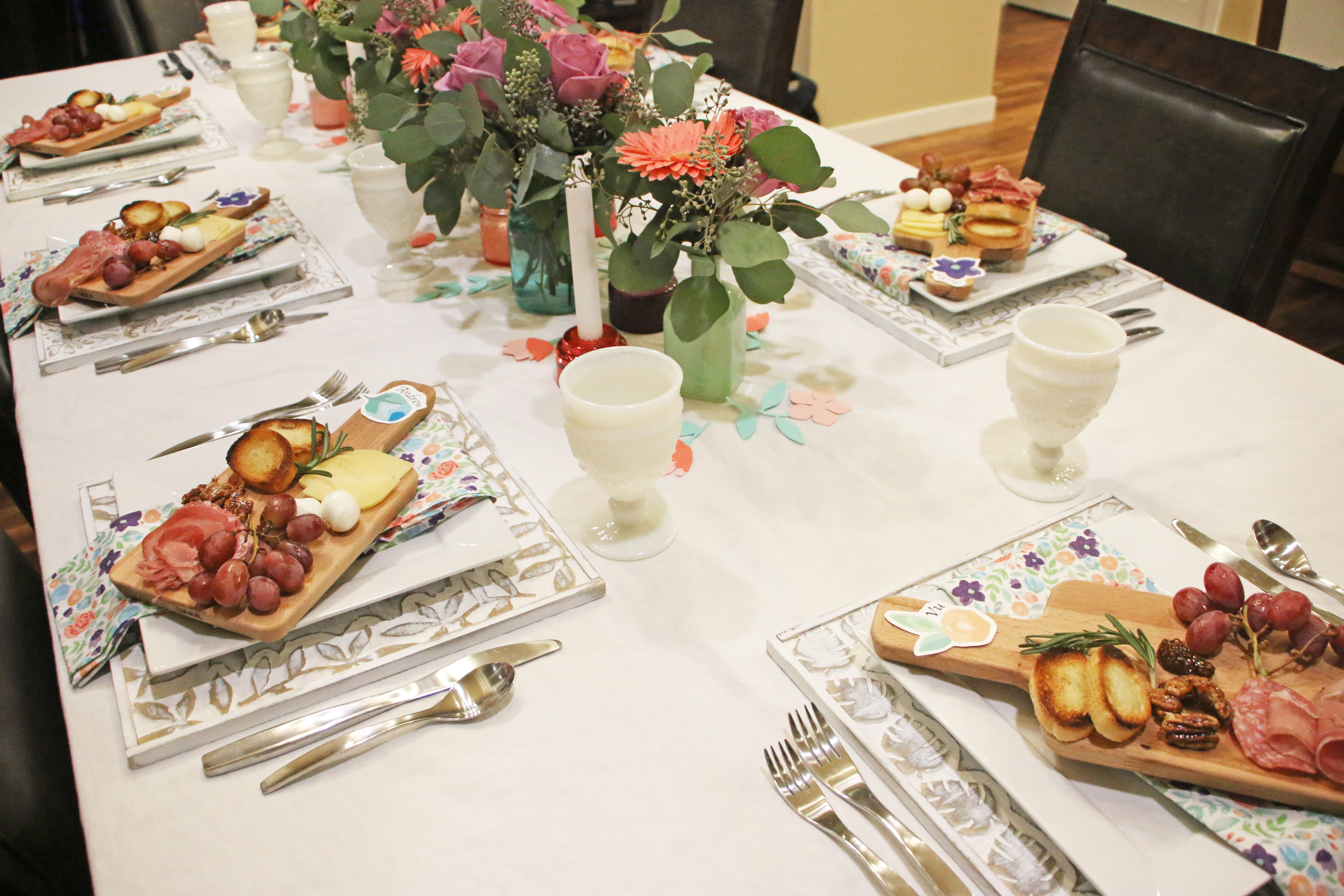 Family Floral Birthday Dinner | Becky Jael